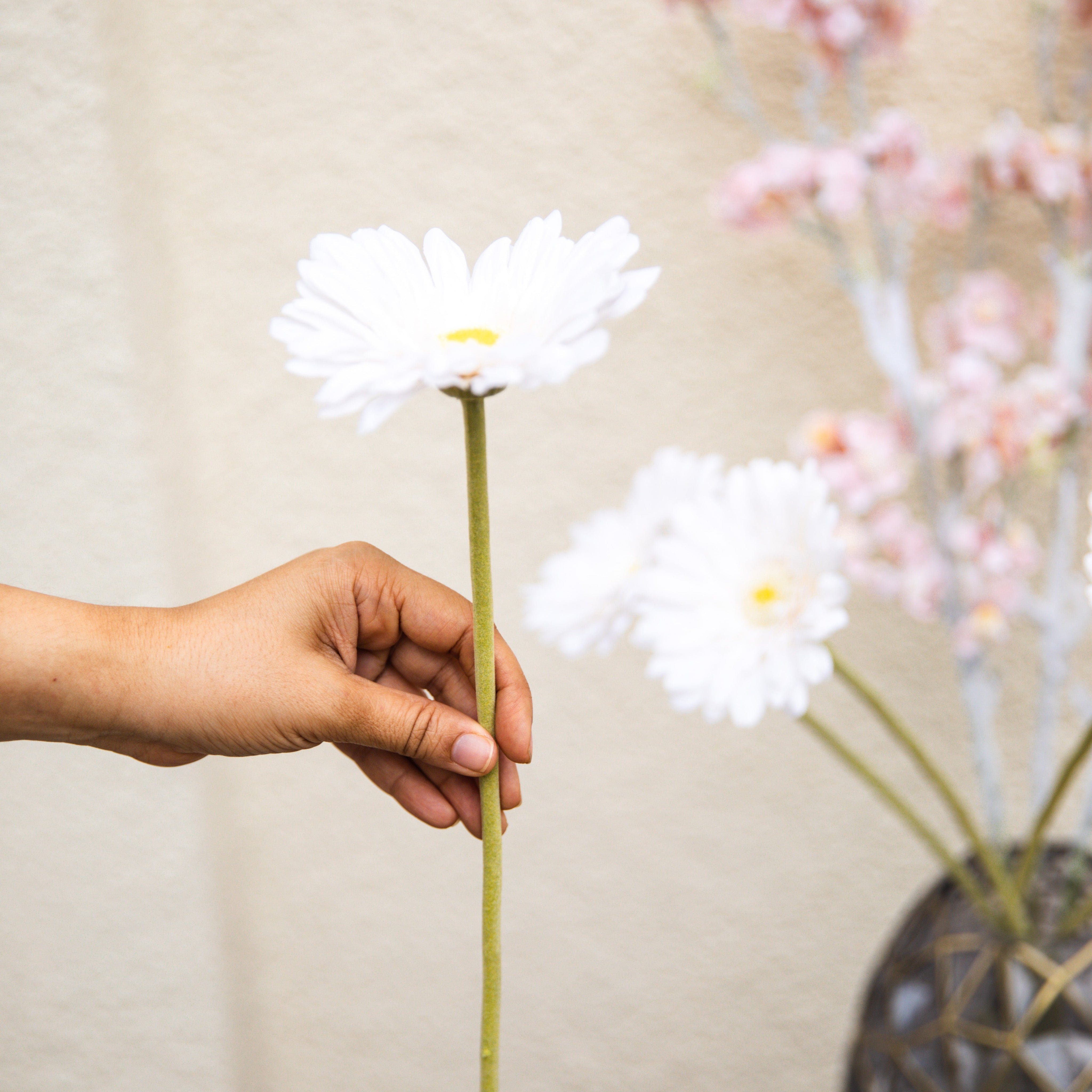 Artificial Flower Gerbera White – ISAAKA
